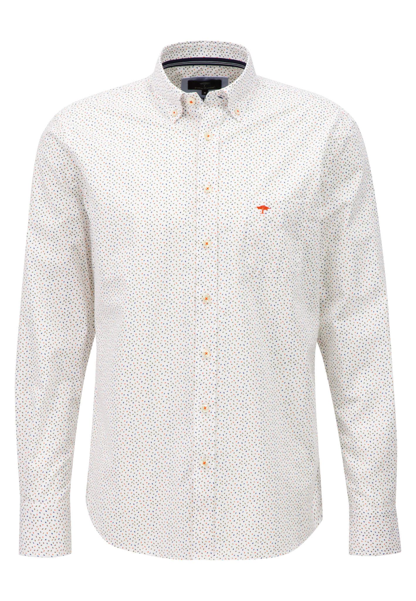 Cotton shirt with a graphic print – FYNCH-HATTON | Offizieller Online Shop