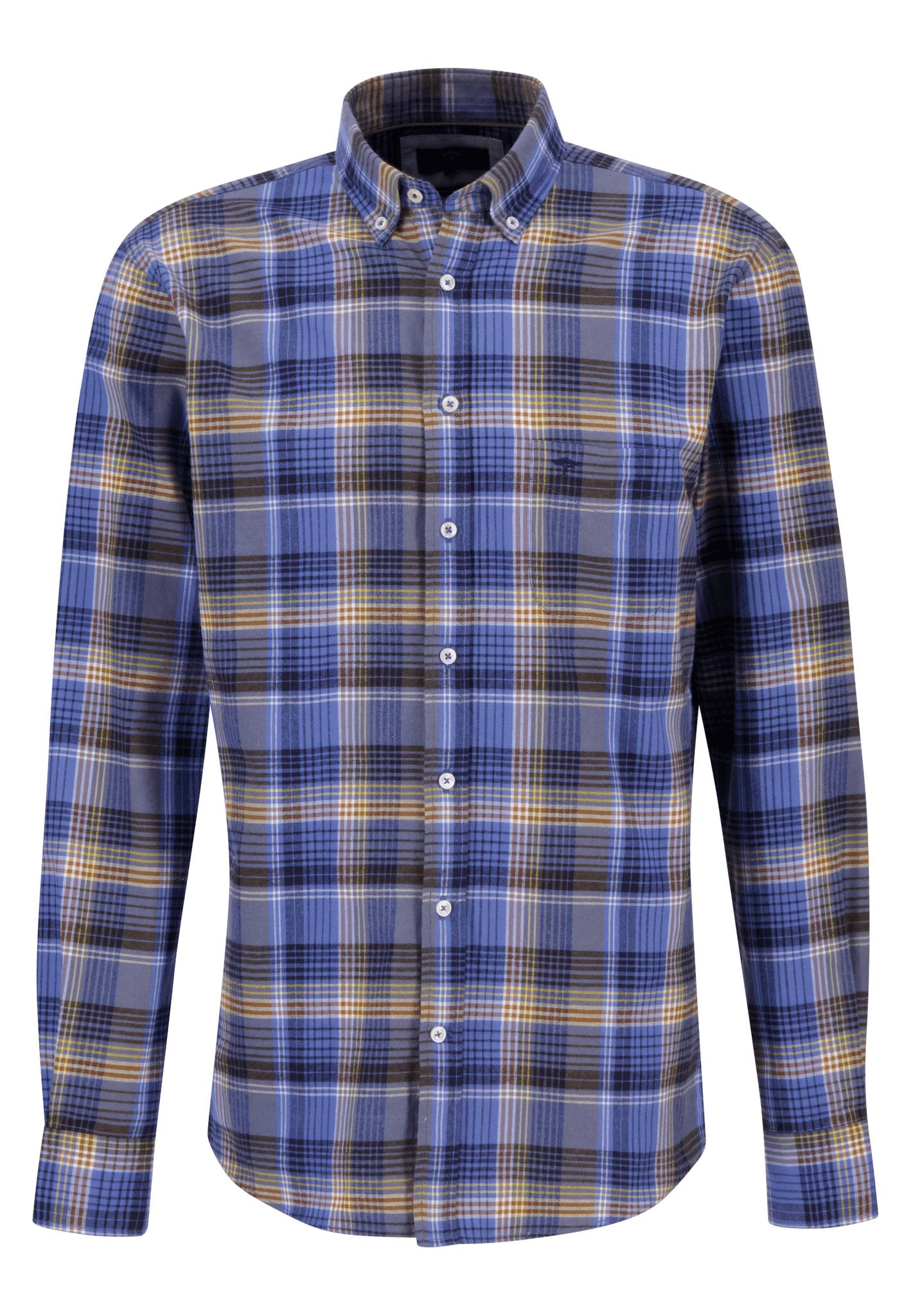 Super soft cotton shirt with check pattern – FYNCH-HATTON | Offizieller ...