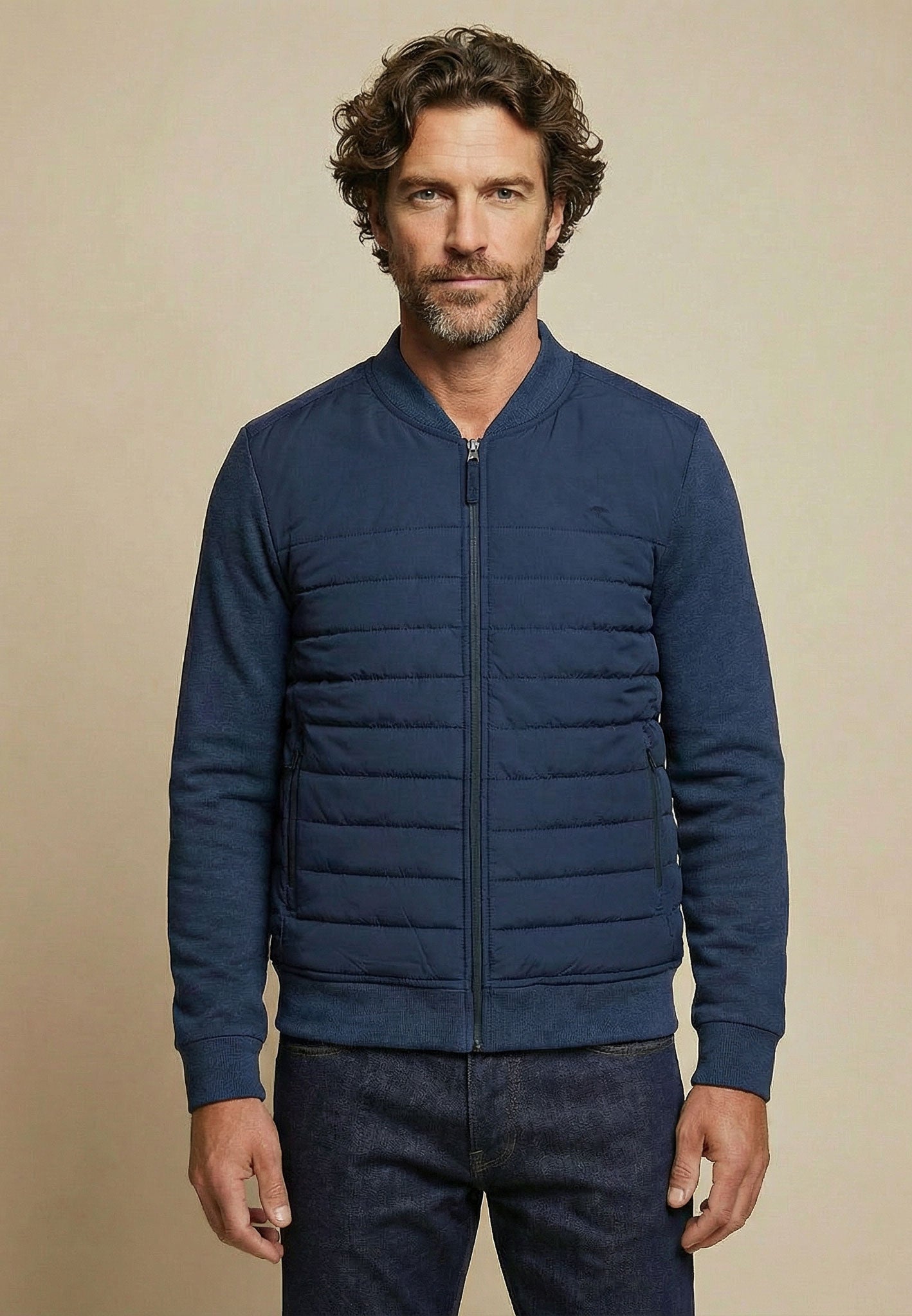 Hybrid jacket with quilting – FYNCH-HATTON | Offizieller Online Shop