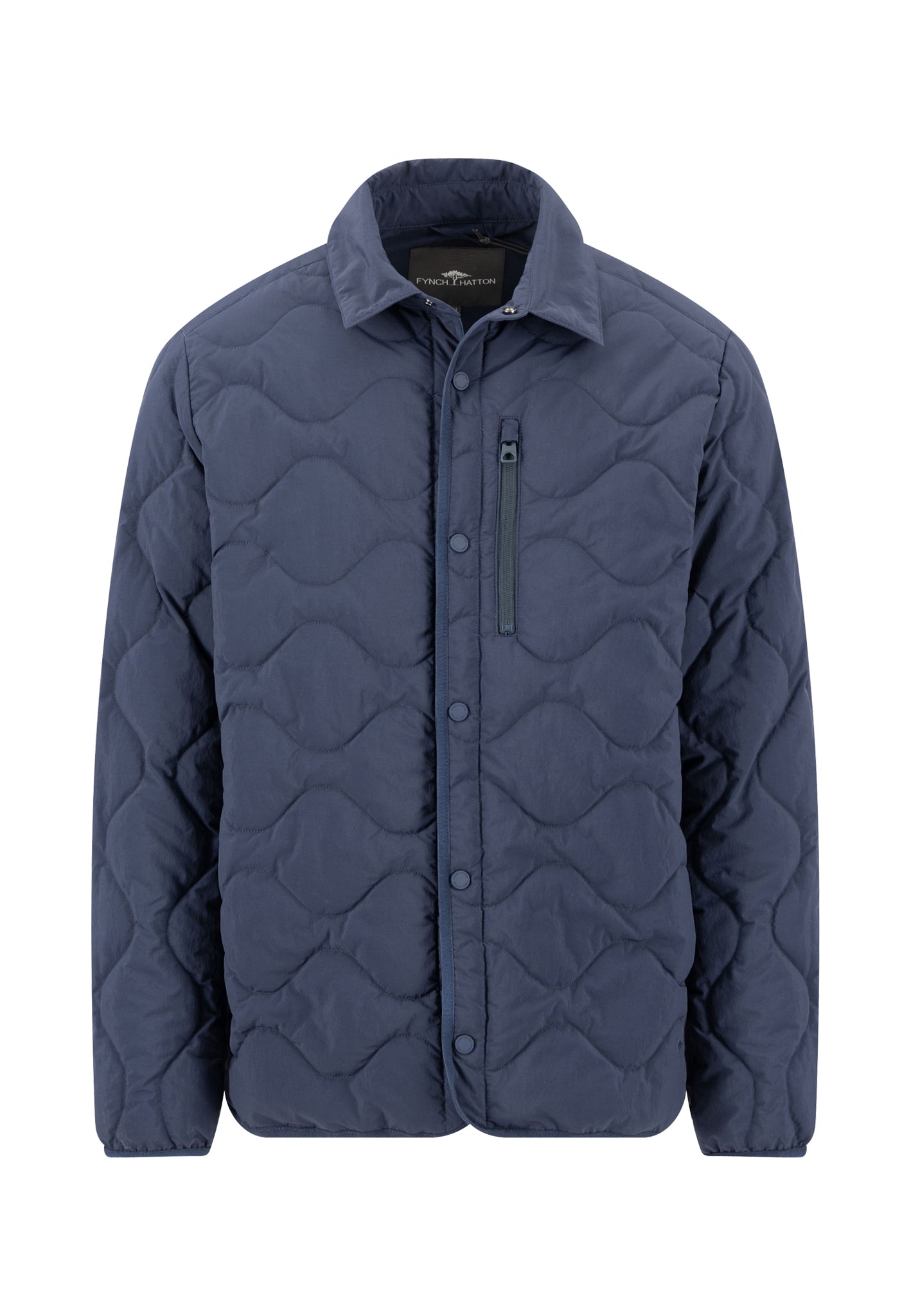 Quilted jacket made of polyamide with wave quilting and zip pocket ...