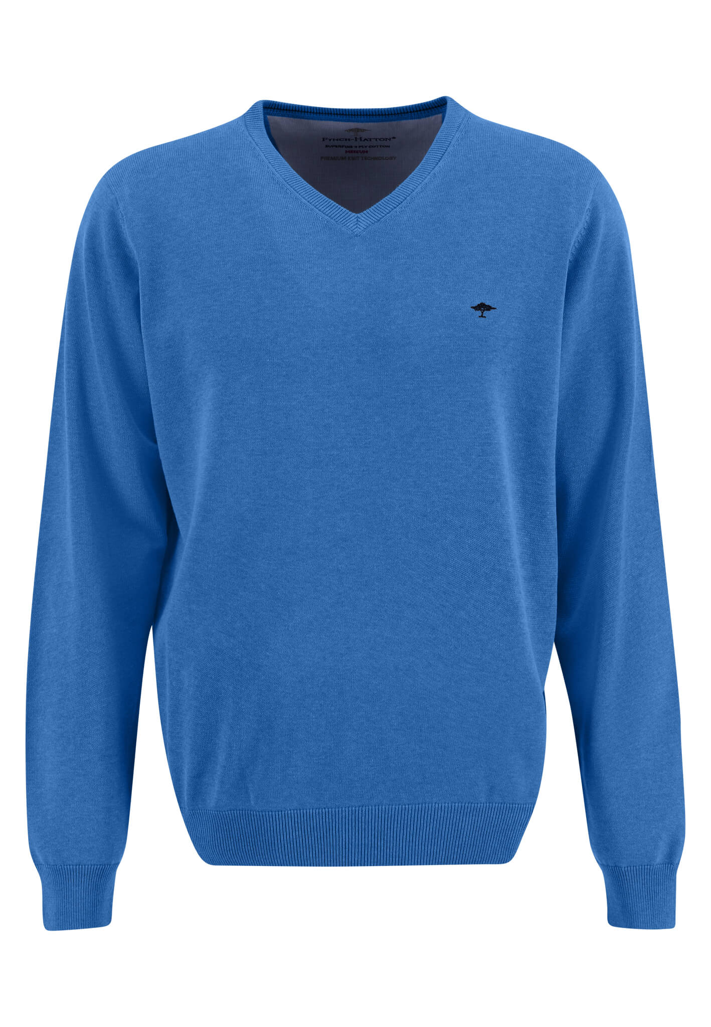 Fine-knit sweater with V-neck – FYNCH-HATTON | Offizieller Online Shop